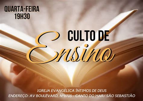 Culto De Ensino Cartaz RETOEDU