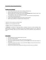 CIS Unit Notes Docx CIS Unit Notes Microsoft Excel Part Creating A New Workbook