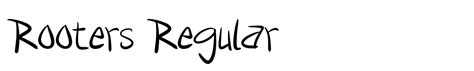 Rooters Regular Font Webfont And Desktop Myfonts