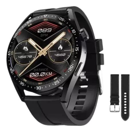 Smartwatch Redondo Unisex Pulseiras Monitor Sono Batimento Parcelamento Sem Juros