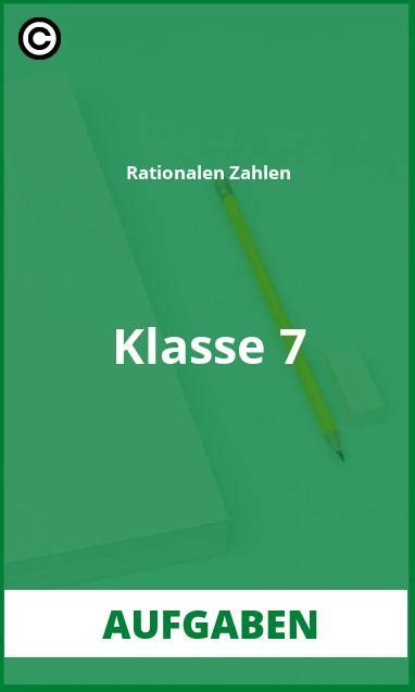 Mathe Aufgaben 7 Klasse Rationale Zahlen Pdf