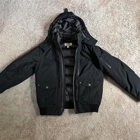Michael Kors Mens Black Coat Depop
