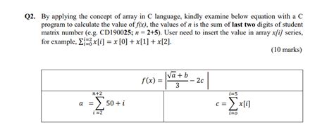 Solved 2 By Applying The Concept Of Array In C Language Chegg