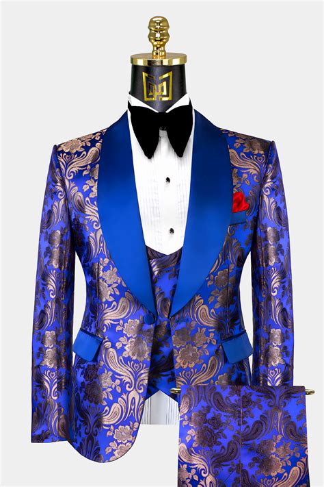 Royal Blue Tuxedo Suit Gentlemans Guru