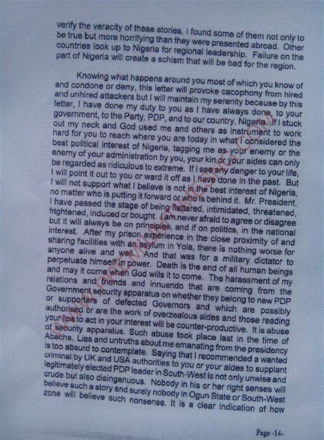 Jonathan Replies Obasanjo Says Letter Is Self Serving Provocative