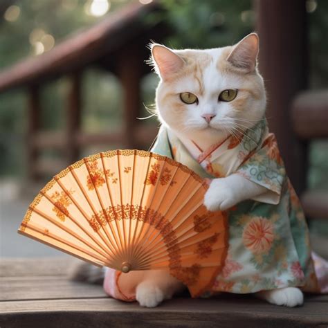 Premium Ai Image The Super Cute Mini Kitten Is Wearing A Green