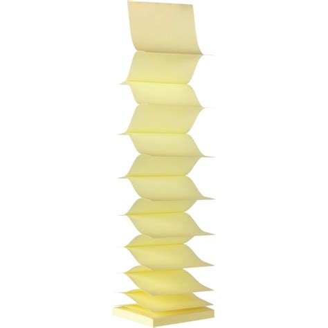 Bloc de 100 feuilles de notes adhésives en zig zag MilBulles