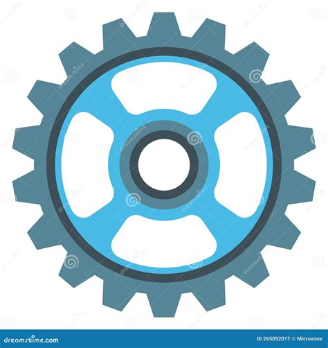 Cogwheel Icon In Different Style Vector Illustration Two Colored And Black Cogwheel Vector