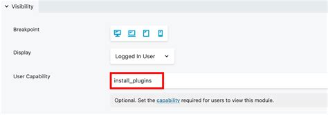 Visibility Beaver Builder Knowledge Base
