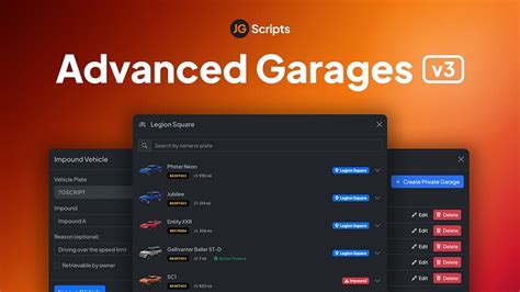 QB Qbox ESX JG Advanced Garages V3 Beautiful Public Private Job