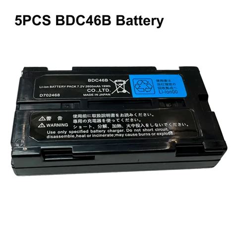 5PCS BDC46 BDC46B BDC 46B Battery For Total Station SET230R SET300 ...