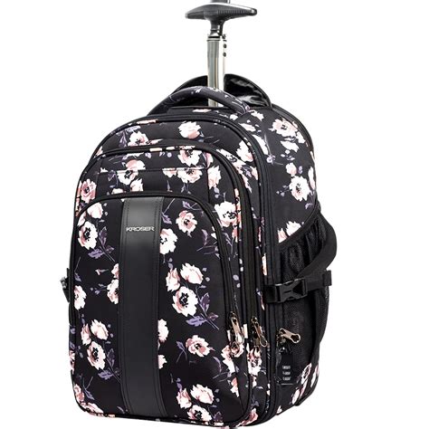 Buy 17 Inch Laptop Backpack With Wheels Water Resistant Rolling Laptop