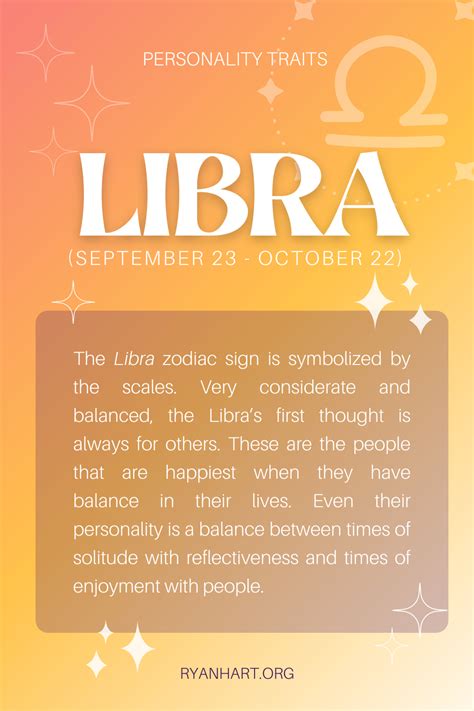 Libra Personality Traits Dates September 23 October 22 Ryan Hart