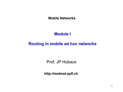 Ad Hoc Routing Ppt