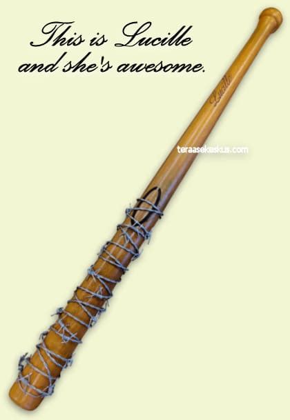 The Walking Dead Lucille Negans Baseball Bat