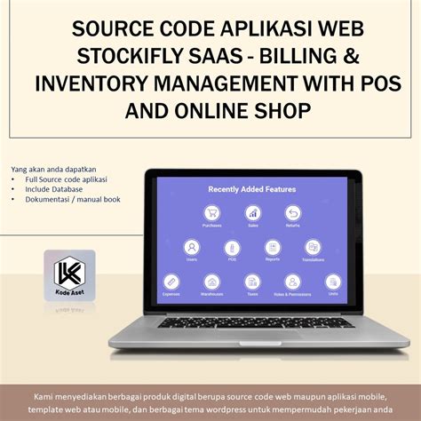 Jual Source Code Aplikasi Web Stockifly Saas Billing And Inventory Management With Pos And