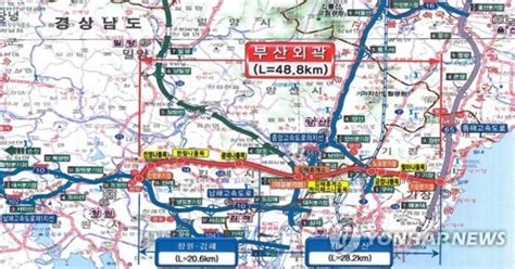 부산외곽순환고속도로 노선도