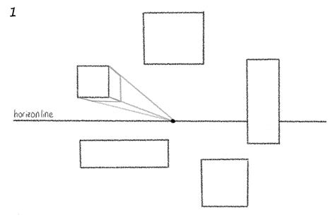 The Helpful Art Teacher Draw A One Point Perspective City And A Room