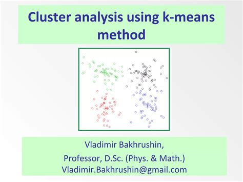 Cluster Analysis Using K Means Method In R Ppt