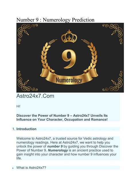 Numerology Number 9 Affect And Meaning Astro24x7 By Astro24x7 Issuu