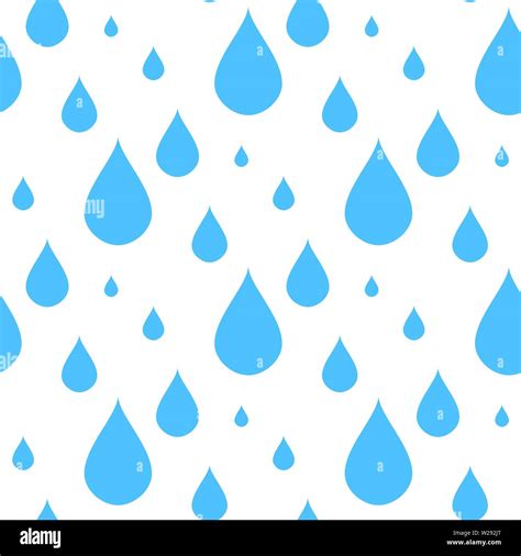 Seamless Water Drop Pattern Vector Background Eps 10 Stock Vector