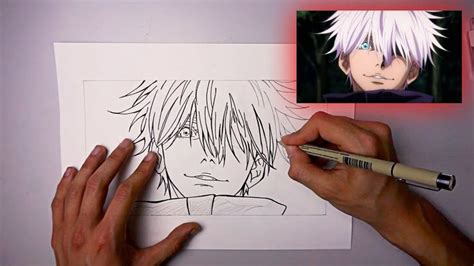 How To Draw Satoru Gojo From Jujutsu Kaisen