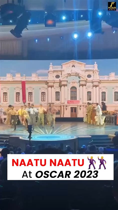 Indian Song Naatu Naatu Being Performed At The Oscars There Was A