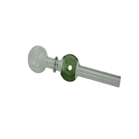 55 Donut Shape Glass Bubble Pipe Fh0276 Green Canadian