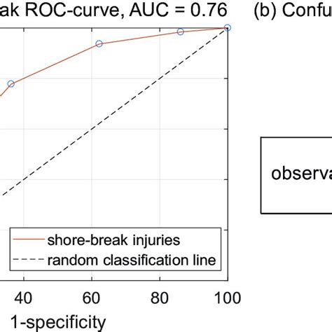B Shows The Confusion Matrix On Which The Sensitivity And Specificity