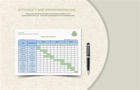 Project Plan Calendar Template In Word Download