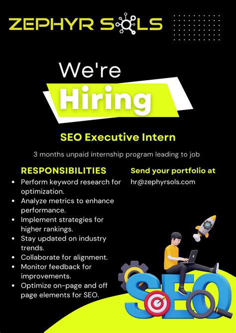 Zephyr Sols On Linkedin 🚀 Join Our Team Seeking A Talented Seo