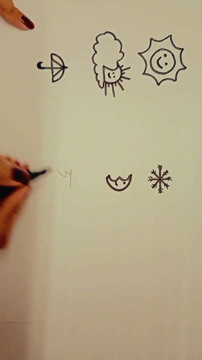 🔢 ☁️☔⛈️🌤️weather Easytodraw Shorts Viralshort Drawingtutorial Easytutorialsforbeginners