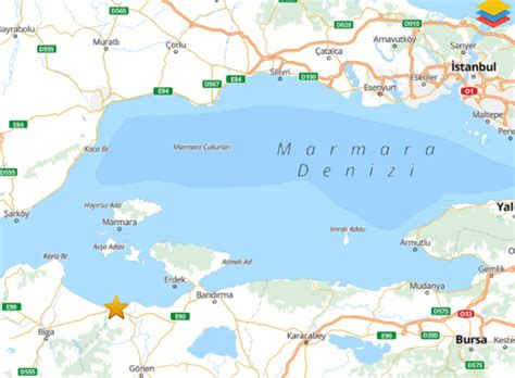 Marmara Denizi nde büyüklüğünde deprem Son Dakika Haber