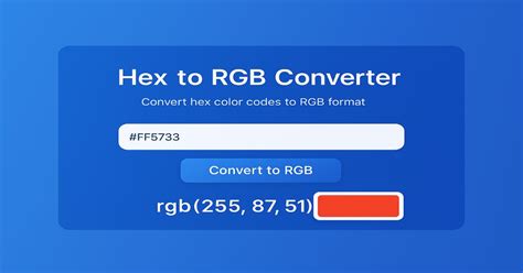 hex to rgb converter tool convert colors instantly rs tech smart