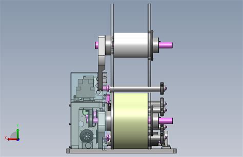 卷料剥离机 SOLIDWORKS 2018 模型图纸下载 懒石网