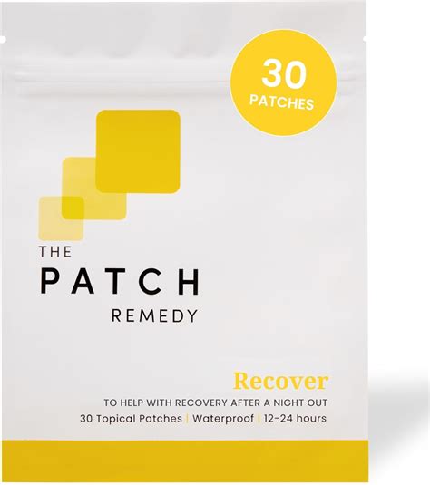 The Patch Remedy Recover Patch Glutathione Milk Thistle Nac Ginger Ginseng