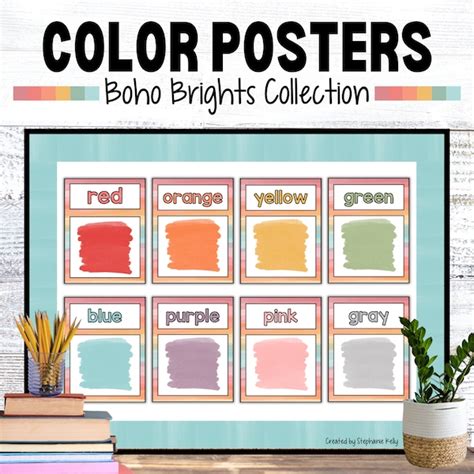 Boho Classroom Posters Preschool Etsy