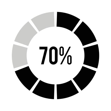 Circle 70 Percent Loading Or Circle 10 Percent Progress 50498873