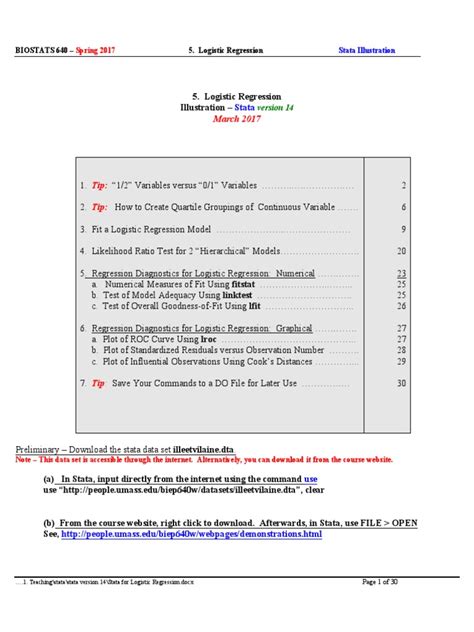stata for logistic regression pdf logistic regression dependent and independent variables