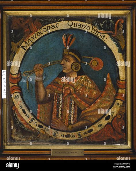 Mayta Capac Fourth Inca 1 Of 14 Portraits Of Inca Kings Unknown Mayta Capac Fourth Inca 1