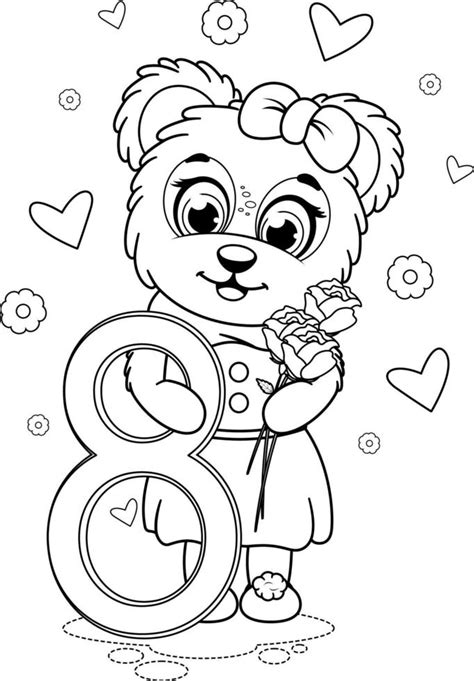 Dibujos Para Colorear Flores Oso Infoupdate Org