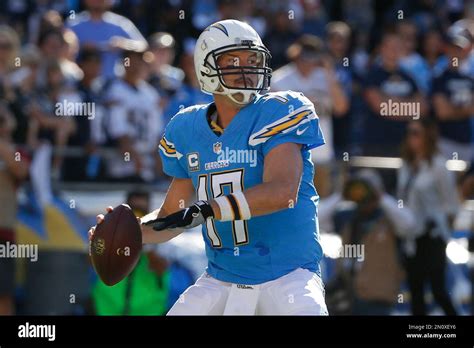 San Diego Chargers Quarterback Philip Rivers 17 Throws A Pass During