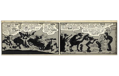Lil Abner 2 Panel Comic Strip From 15 January 1947 Featuring Abner