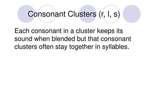 Ppt Consonant Clusters R L S Powerpoint Presentation Free