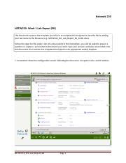 Netw W Lab Report Ek Network Netw Week Lab Report Ek