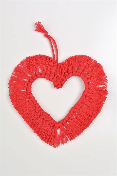 Macrame Heart Easy Macrame Hearts For Valentines Day