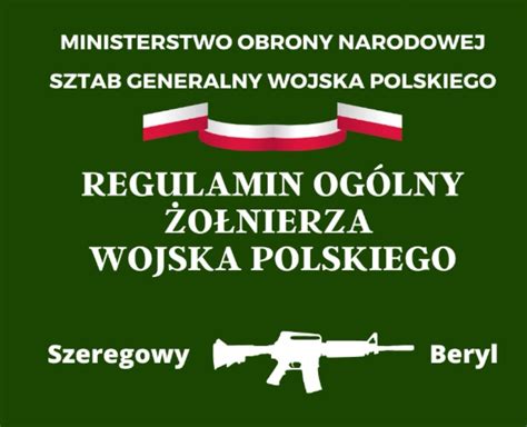 Regulamin ogólny żołnierza Wojska Polskiego Ministerstwo Obrony