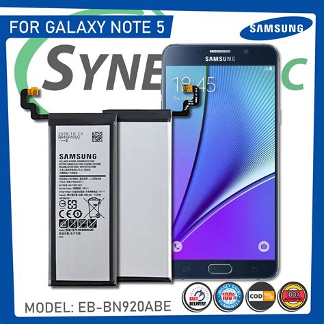 For Samsung Galaxy Note 5 Battery Original Fit Sm N920 N920f N920t