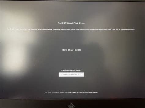 Hp Omen Laptop Smart Hard Disk Error Please Help Techsupport