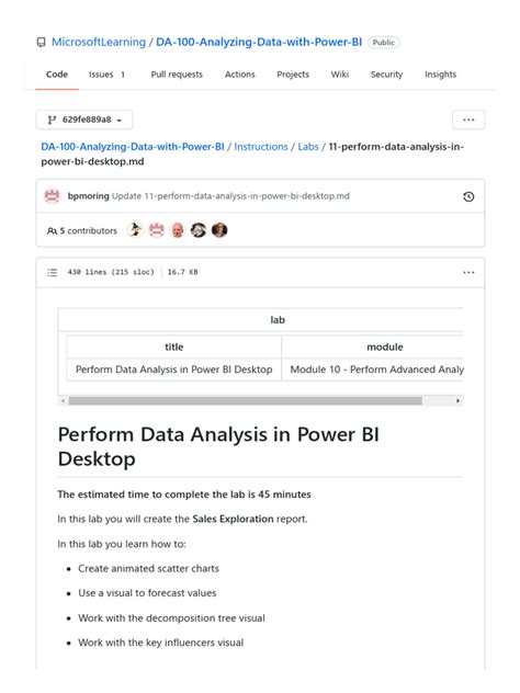 11 Perform Data Analysis In Power Bi Desktop Pdf Forecasting